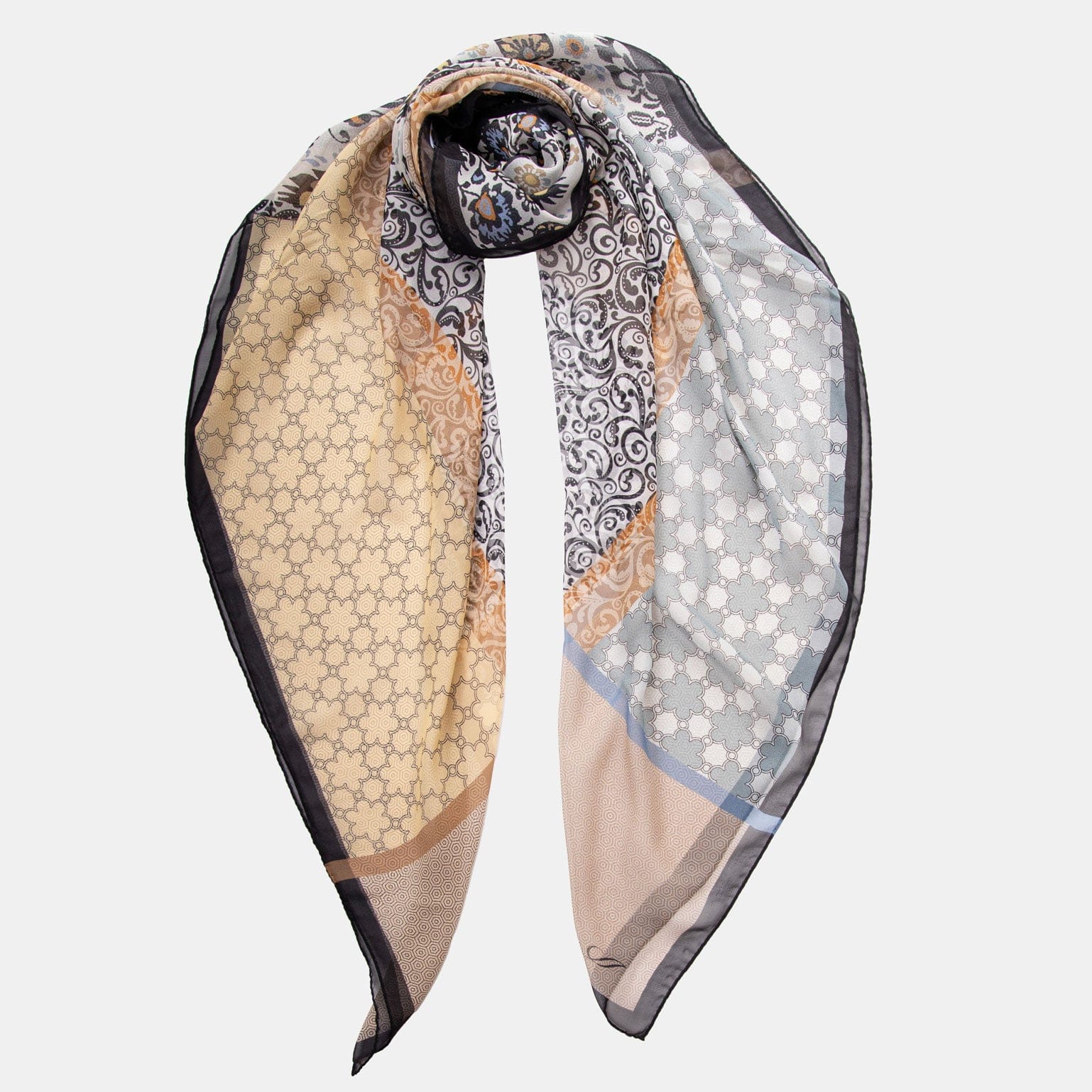 Large Silk Square Scarves & Foulards - Made in Italy - Elizabetta