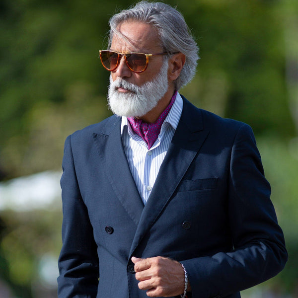 Purple & Plum Ascot Ties and Cravats - Elizabetta