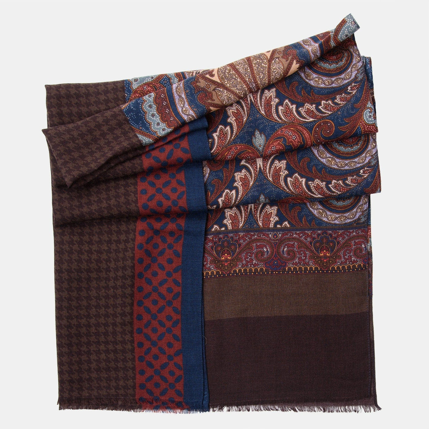 Mens Italian Scarves - Wool & Silk Mens Scarves - Elizabetta