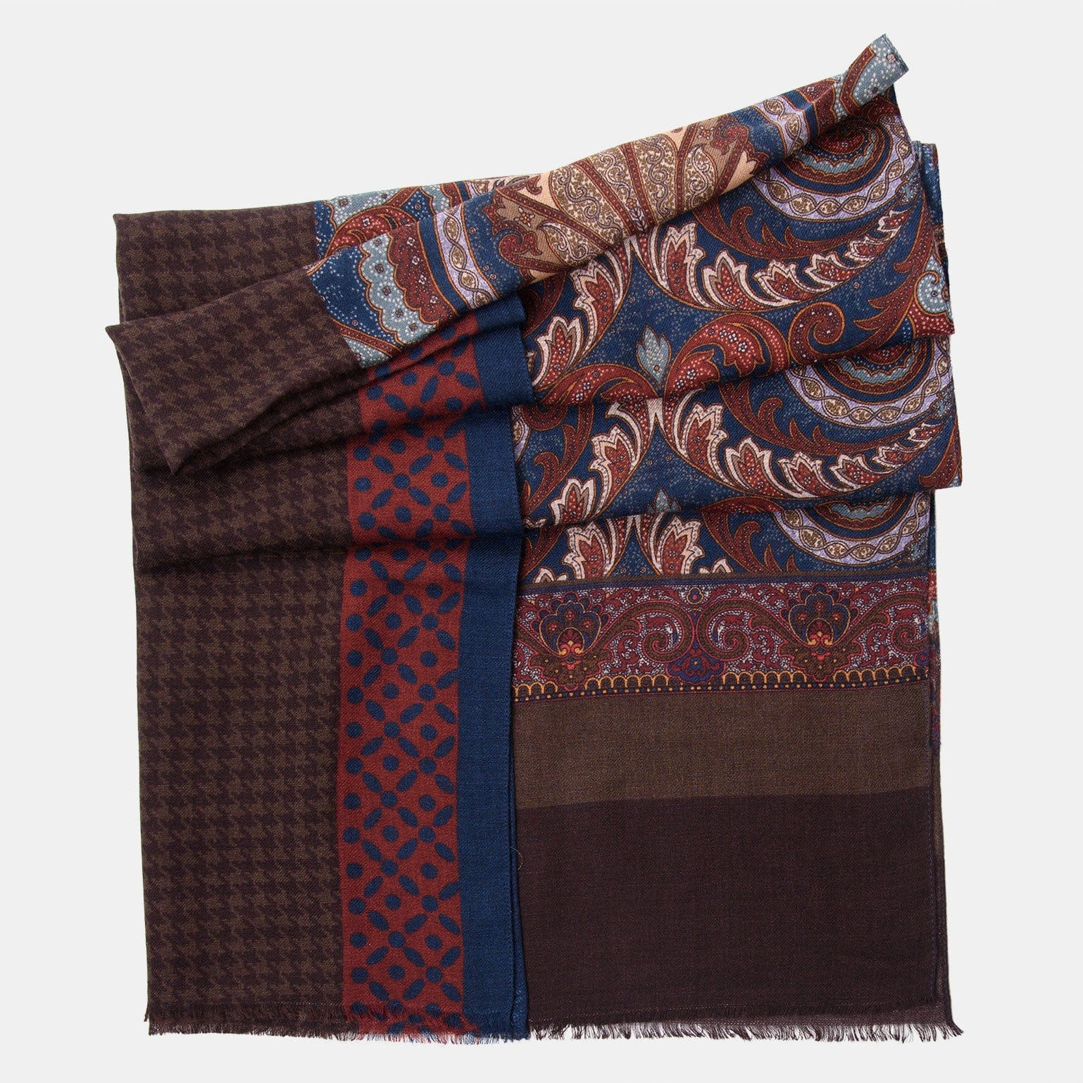 Mens Italian Scarves - Wool & Silk Mens Scarves - Elizabetta